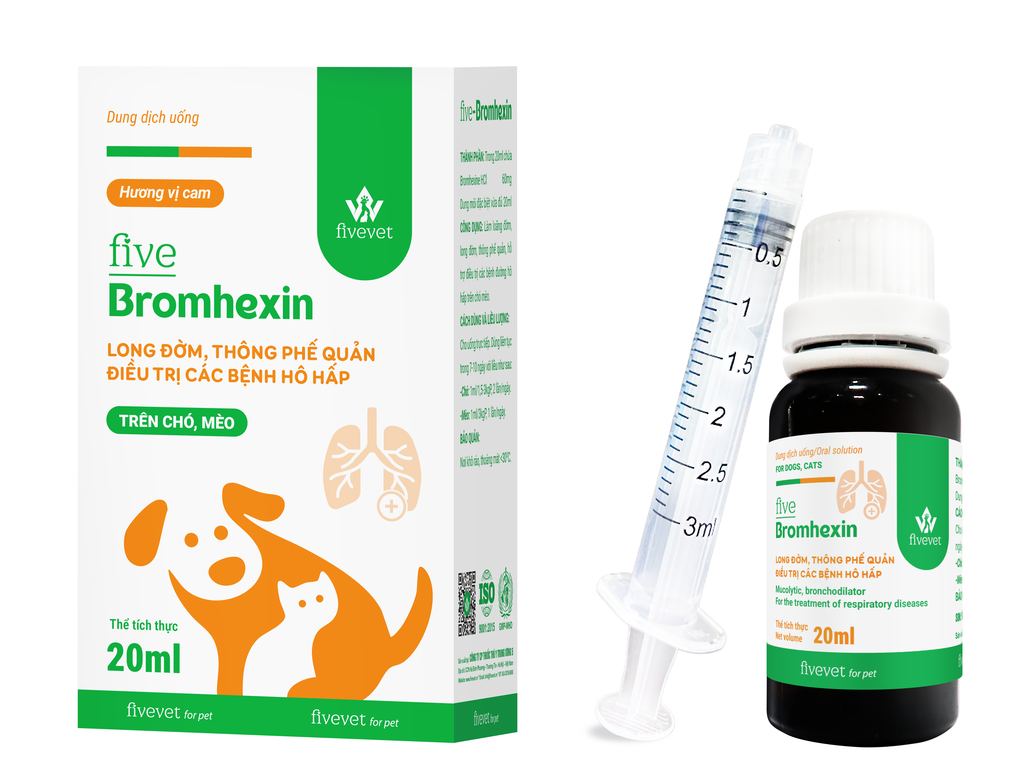 Fivevet - Công ty CP thuốc thú y Trung Ương 5 • Five Bromhexin for pet